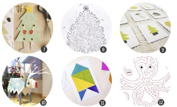 18 imprimibles para aprender y jugar estas Navidades