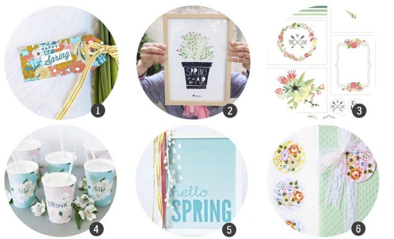 12 imprimibles gratis de primavera