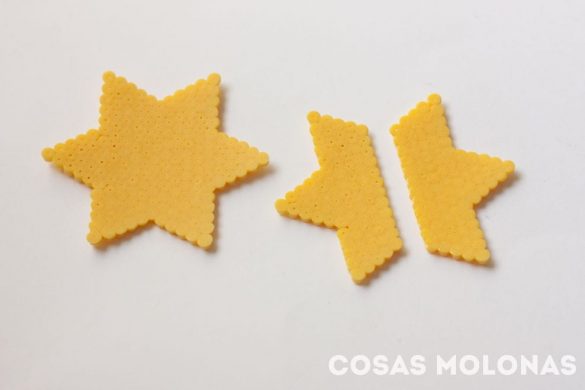 Como hacer una estrella de navidad con hama beads - Cosas Molonas
