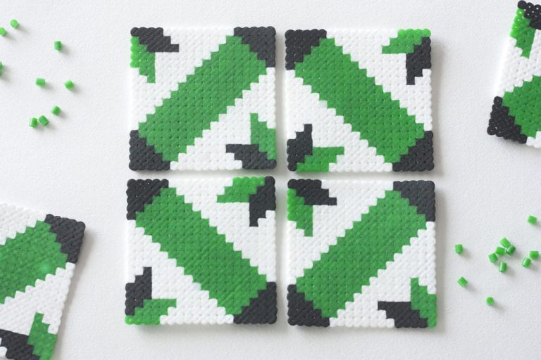 DIY / Plantilla de posavasos con hama beads - Cosas Molonas